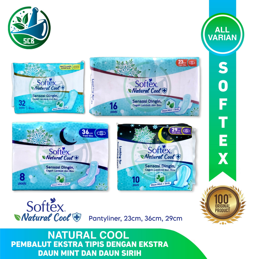 Jual Softex Natural Cool Series Super Slim | Shopee Indonesia