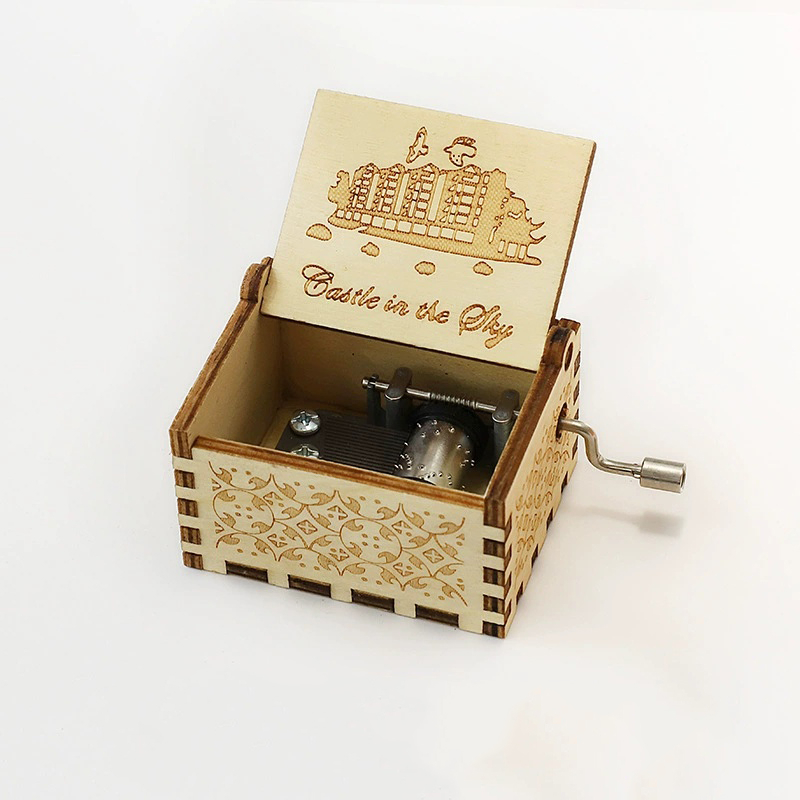 Jual Kotak Musik Kayu Wooden Music Box Vintage Diputar Manual | Shopee ...