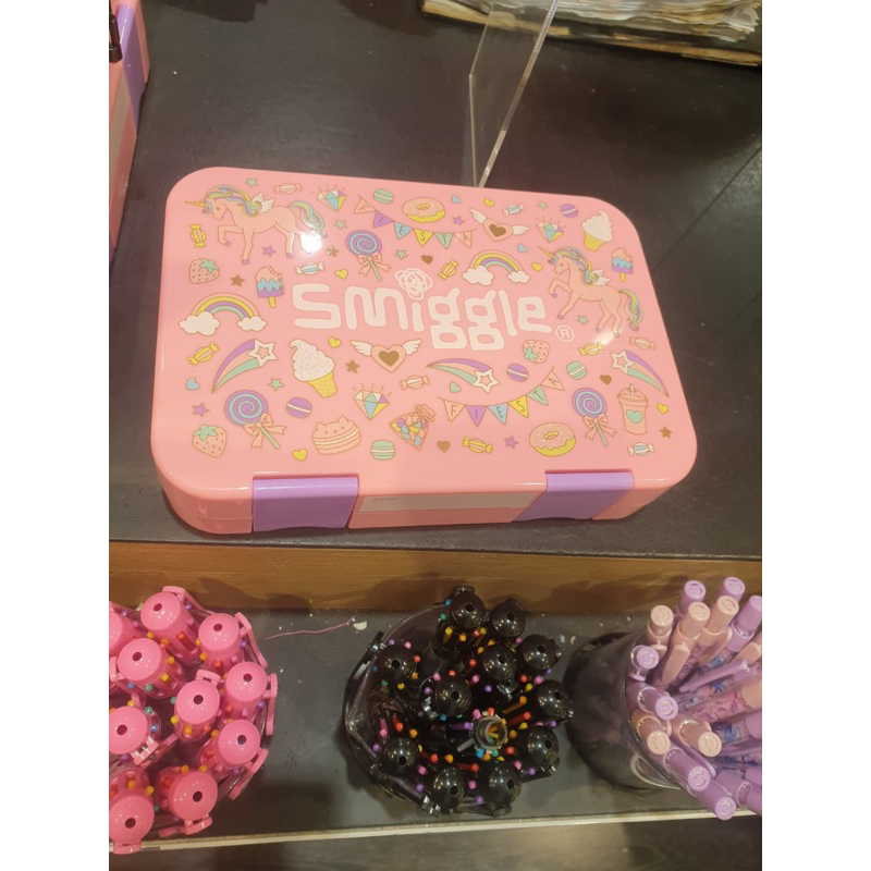 Jual Smiggle Bento Box Medium Pink Fiesta | Shopee Indonesia
