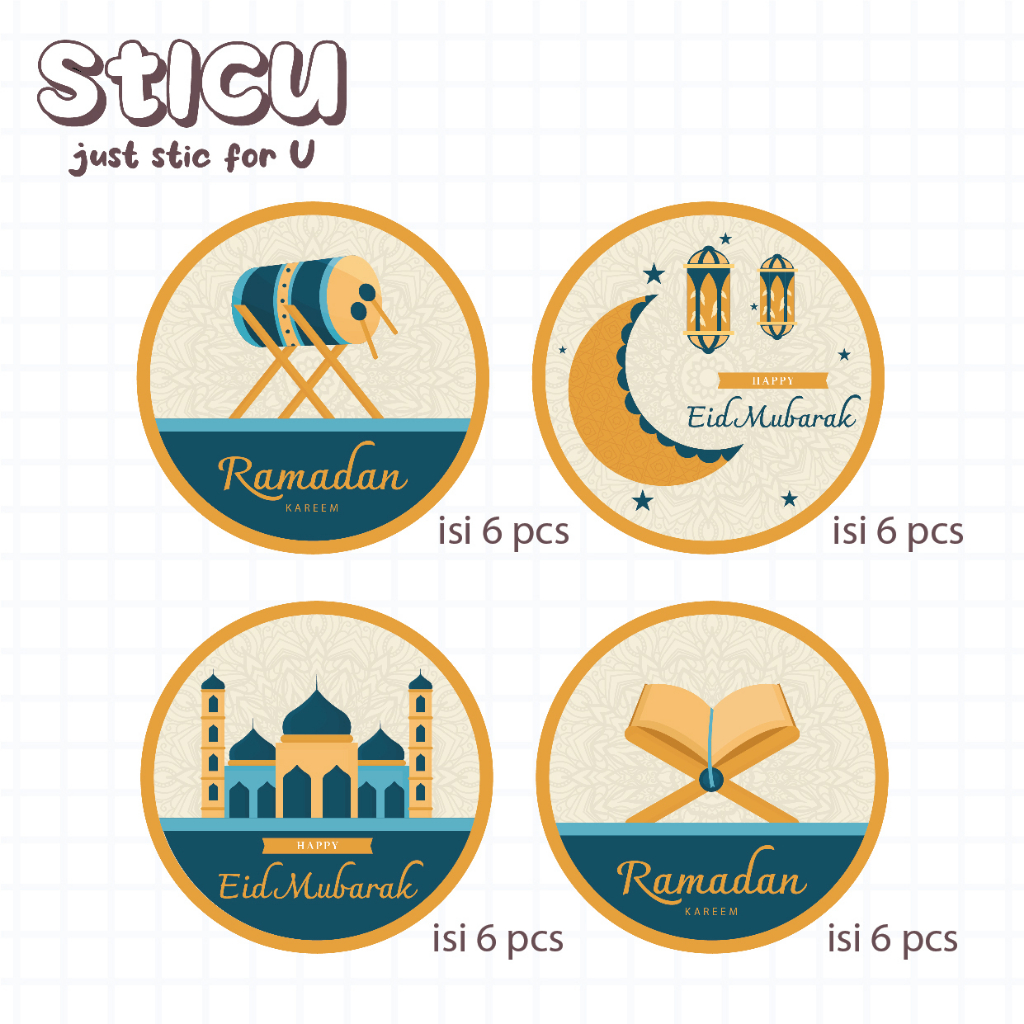 Jual RAMADHAN SERIES STICKER PACK V1 - STIKER PACKAGING HAMPERS ...