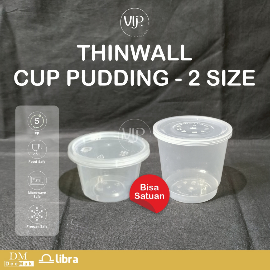 Jual Thinwall Cup Puding 100ml -150ml|Tempat Saos/Saus 100ml -150ml ...
