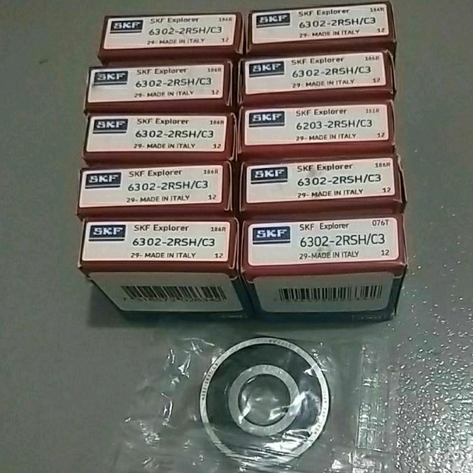 Jual Bearing 6302RS C3 SKF Tutup Karet 6302 RS 2RS | Shopee Indonesia