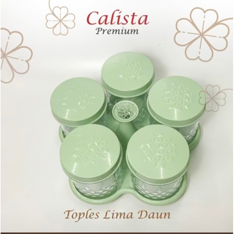 Jual Calista Toples Lima Daun / Toples permen / Toples Kue | Shopee ...