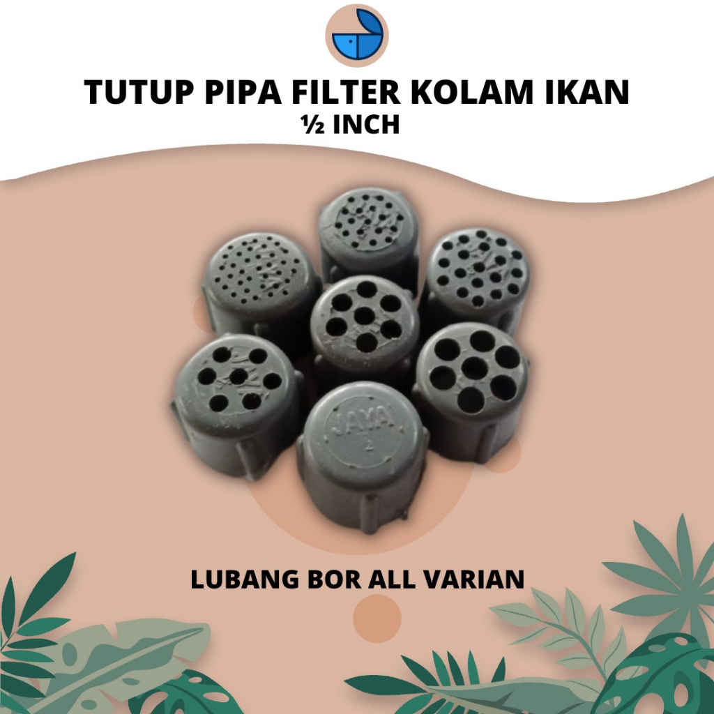 Jual Dop Pipa Tutup Pipa Paralon ½ Inch Pipa Filter Kolam Setengah Inch ...
