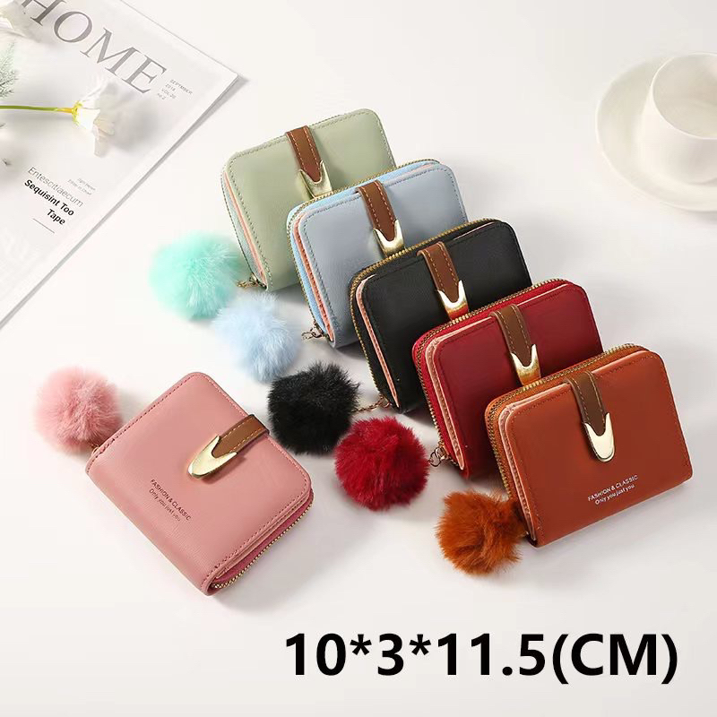 Jual Dompet mini wanita premium 2 in 1 Dompet Wanita Kecil Beritsleting ...