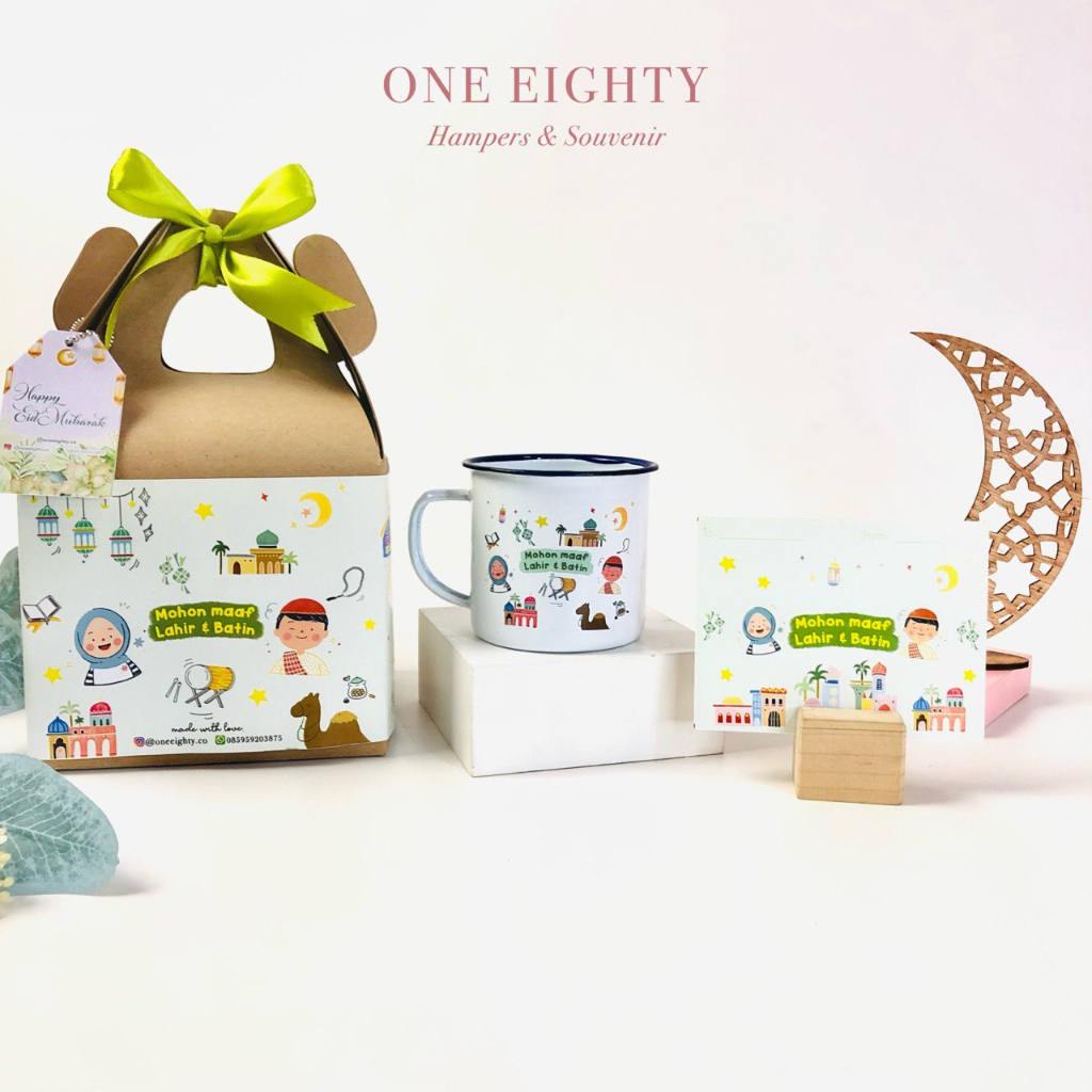 Jual Hampers Mug Enamel Custom Lebaran Idul Fitri Hadiah Kado Gift ...