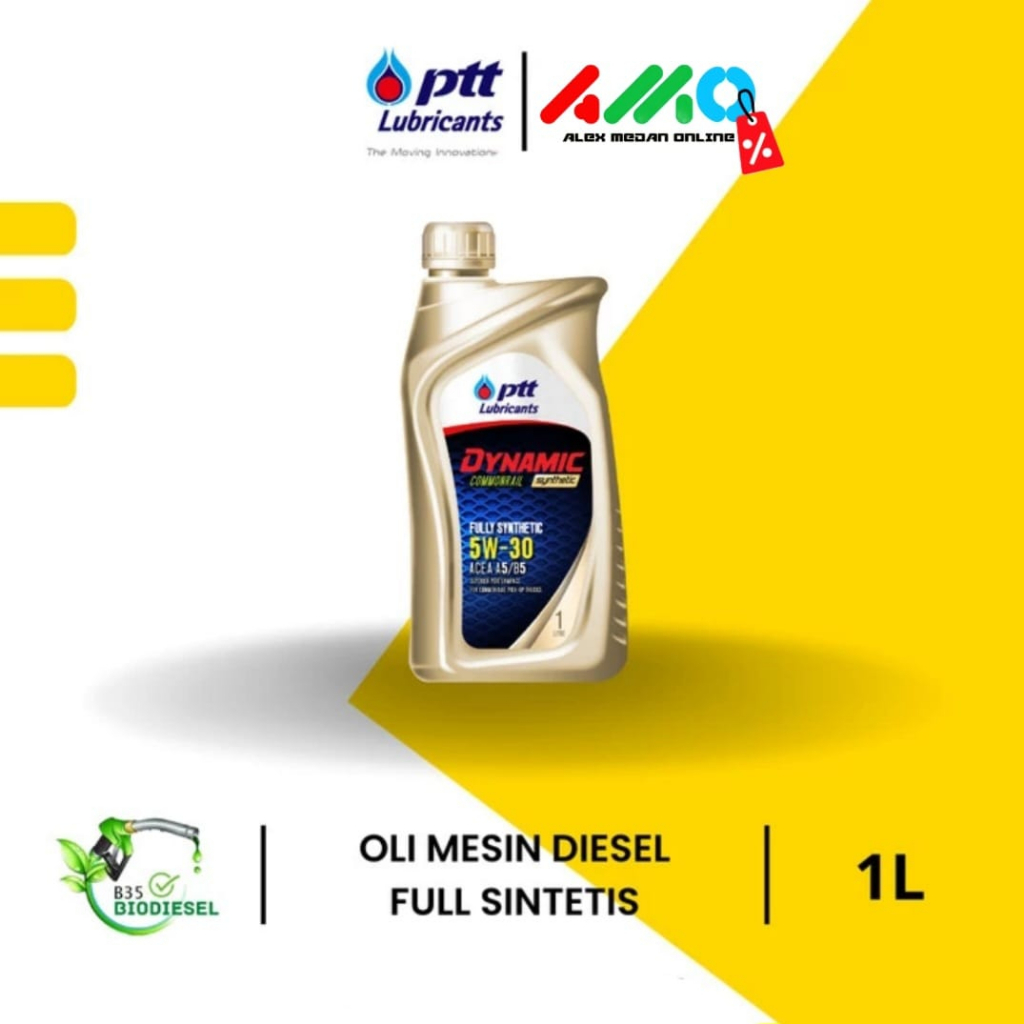 Jual Oli Mobil Diesel PTT Lubricant Dynamic Commonrail Fully Synthetic 1 Liter | Shopee Indonesia
