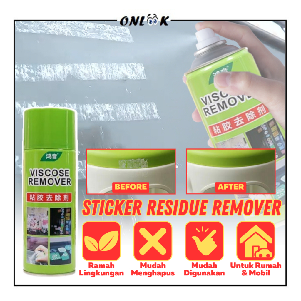 Jual Spray Penghapus Bekas Noda Cat Lem Sticker 450ml Viscose Sticker ...
