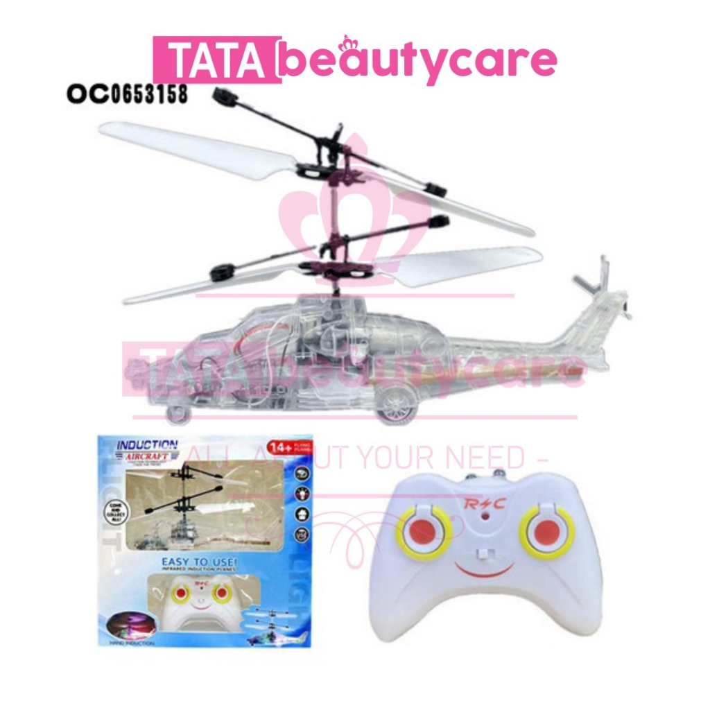 Jual [500gr] T804 | HELIKOPTER TRANSPARAN NYALA LED] Remote Helikopter ...