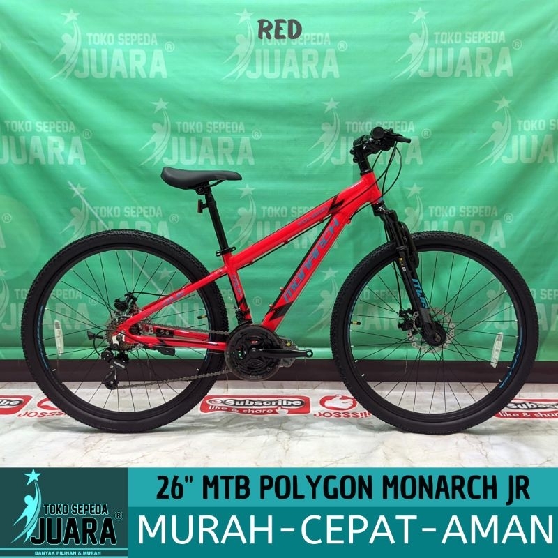 Jual SEPEDA GUNUNG POLYGON MONARCH JR JUNIOR MTB 26 INCH MJR | Shopee ...