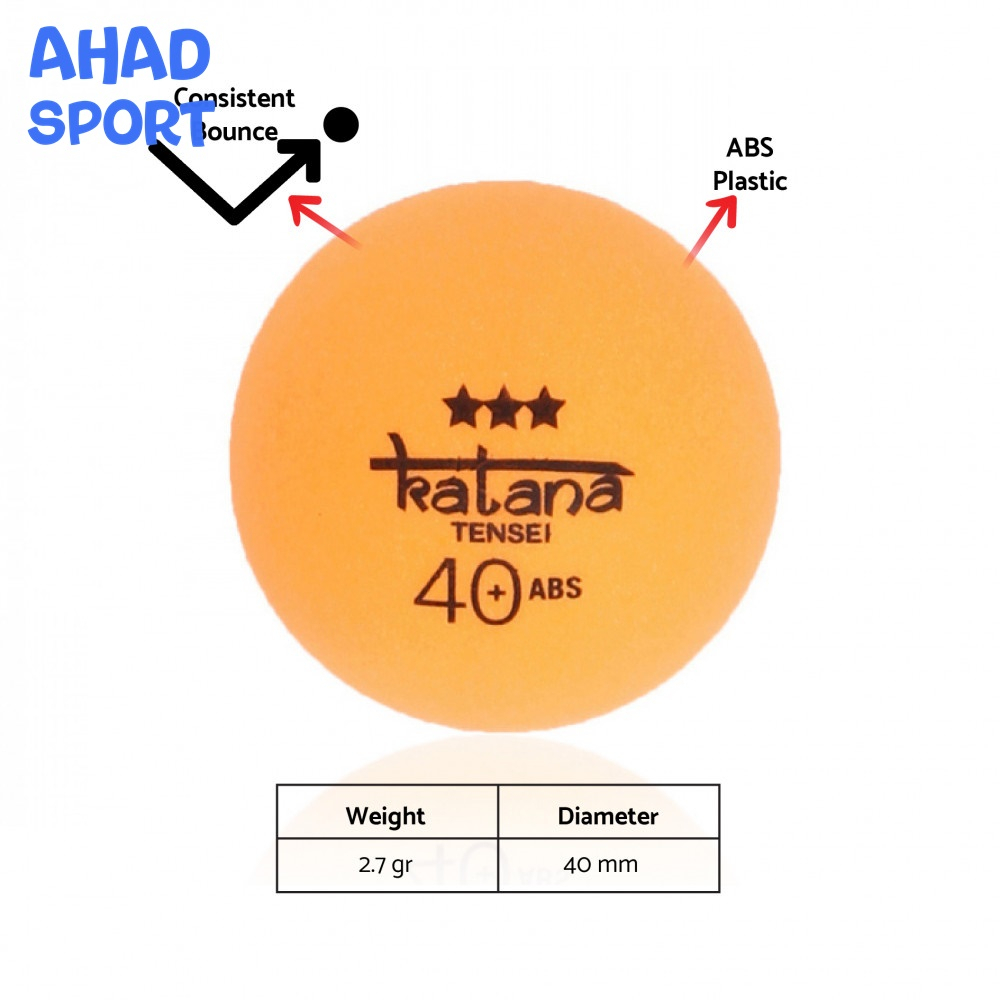 Jual Bola Pingpong KATANA 3 Star isi 3 Tenis Meja | Shopee Indonesia
