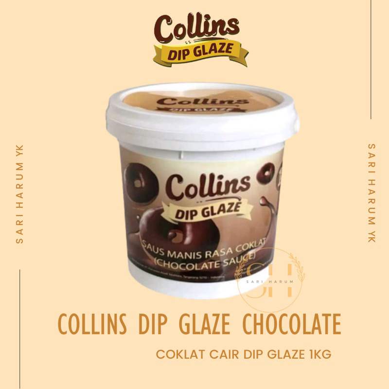 Jual COLLINS DIP GLAZE COKLAT 1KG | Shopee Indonesia