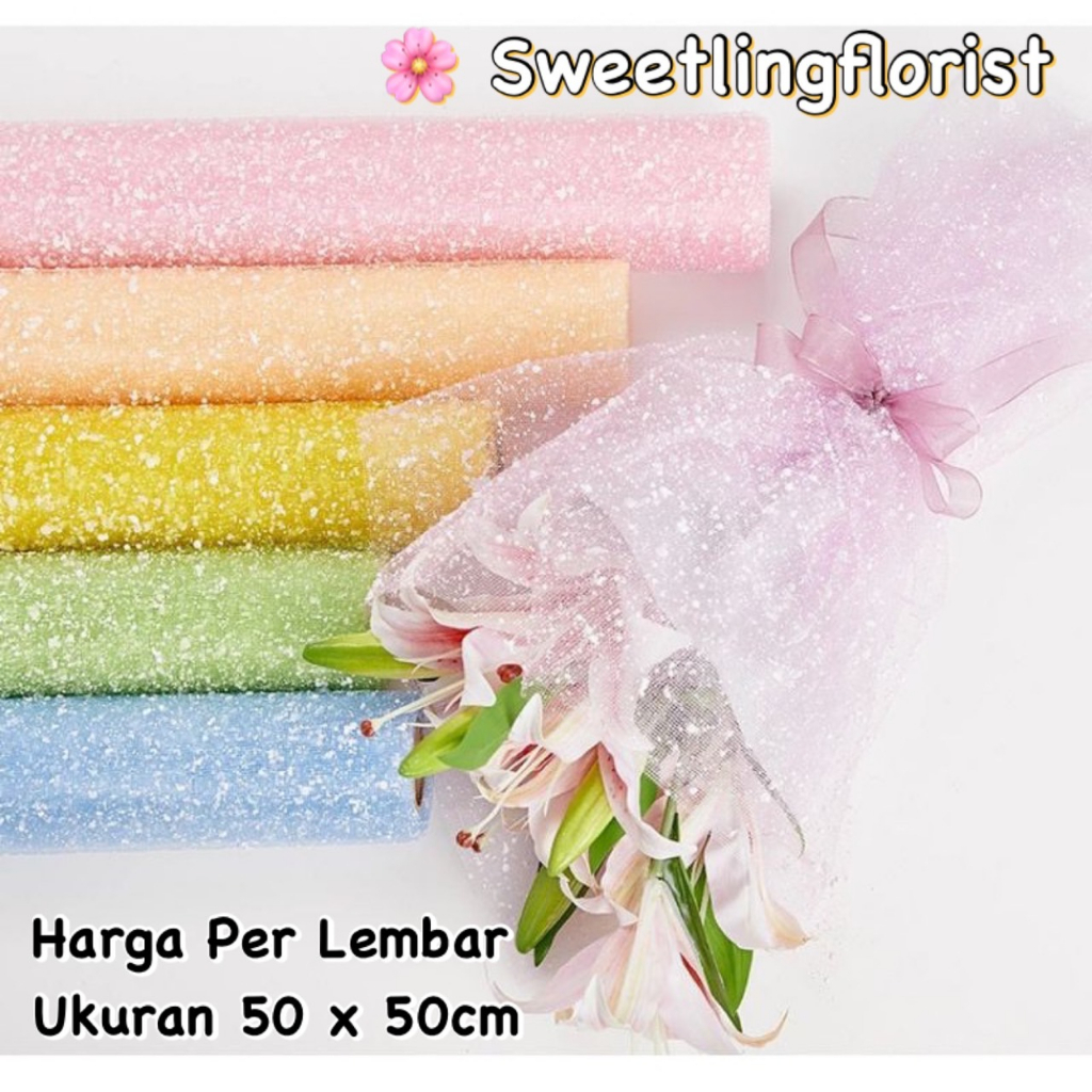 Jual Flower Wrapping Paper Jaring Snow Tile /Jaring Salju Lembaran ...