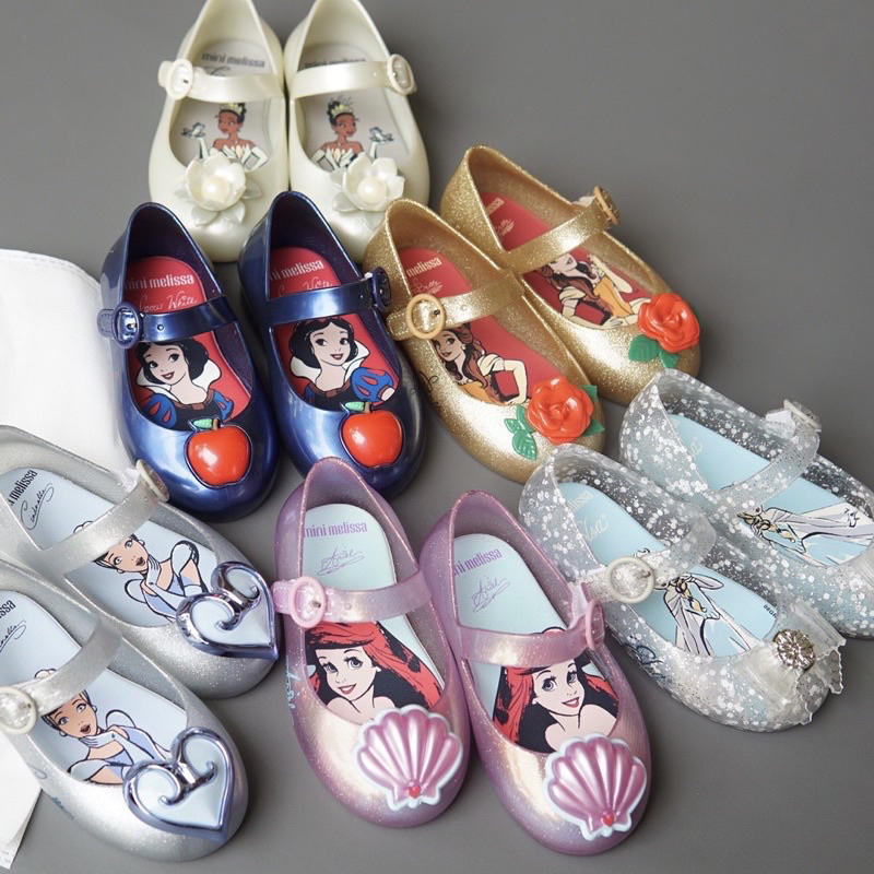 Jual MINIMEL PRINCESS KIDS FLAT SHOES | size 22-30 | belle ariel elsa ...