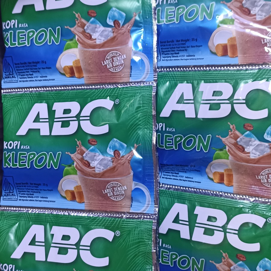 Jual kopi abc rasa klepon 1 renceng 10 bungkus | Shopee Indonesia