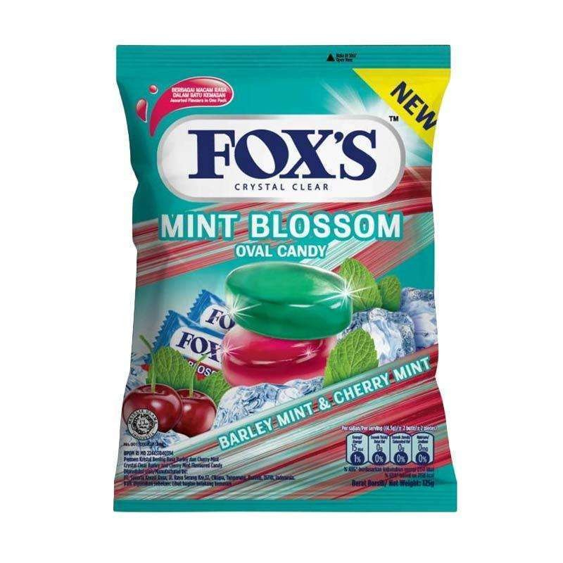 Jual FOX'S Mint Blossom Oval Candy Barley dan Cherry [125 Gr] | Shopee ...