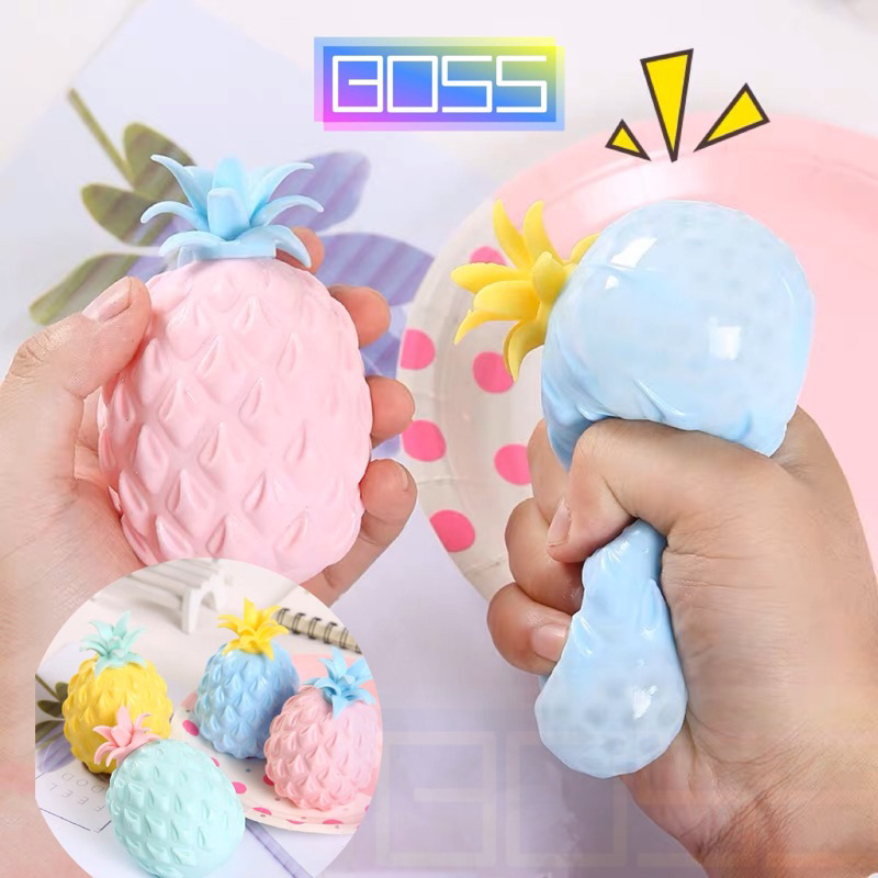 Jual BOSS-New arrival Mainan Squishy Nenas Anti Stress Mainan Pencet ...