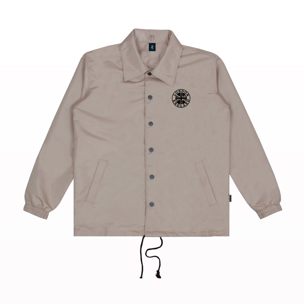 Jual Rz Straight - Coach Jacket Eng Motif Hitam | Shopee Indonesia