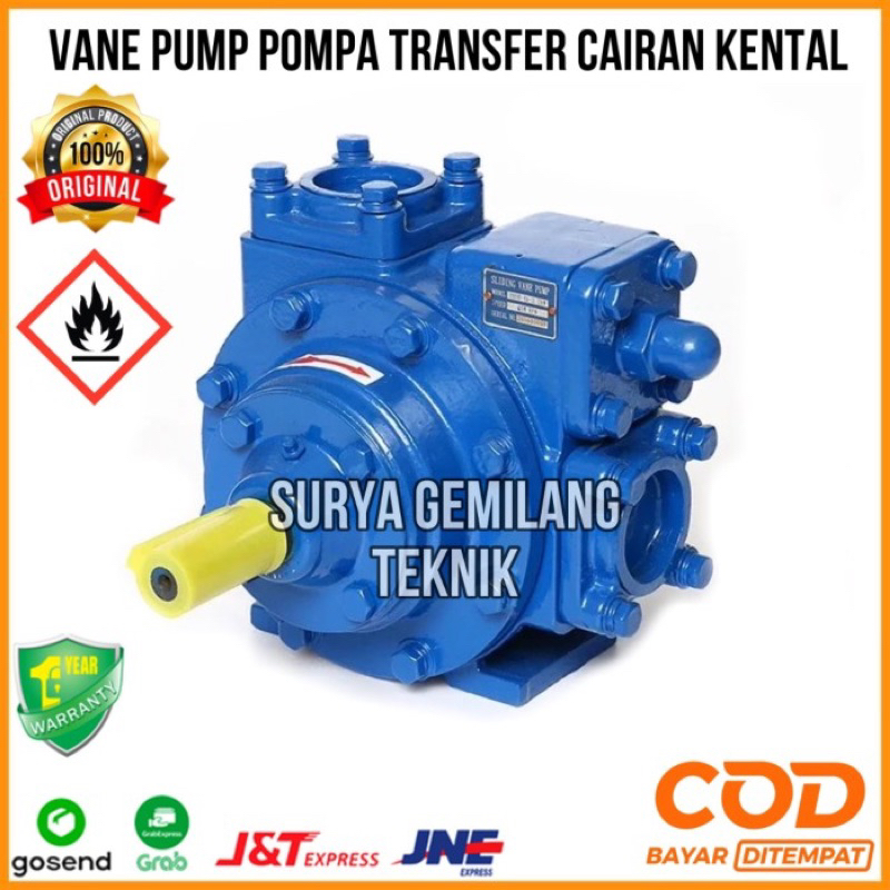 Jual Vane Pump YB 50 Rotary Vane Pump YB50 2inch 300LPM Pompa Cairan ...