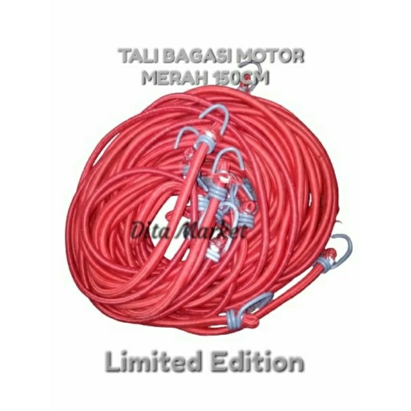 Jual Tali Ikat Barang 150Cm MERAH Limited Edition / Tali Bagasi Motor ...