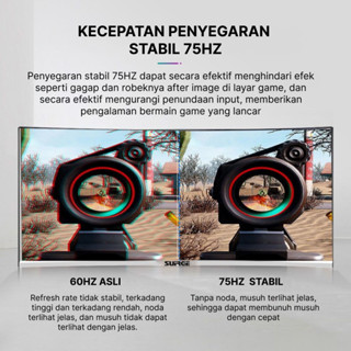 Jual SUIRGE Monitor 22'' 75Hz 1080P HD No Border IPS Panel VGA+HDMI ...