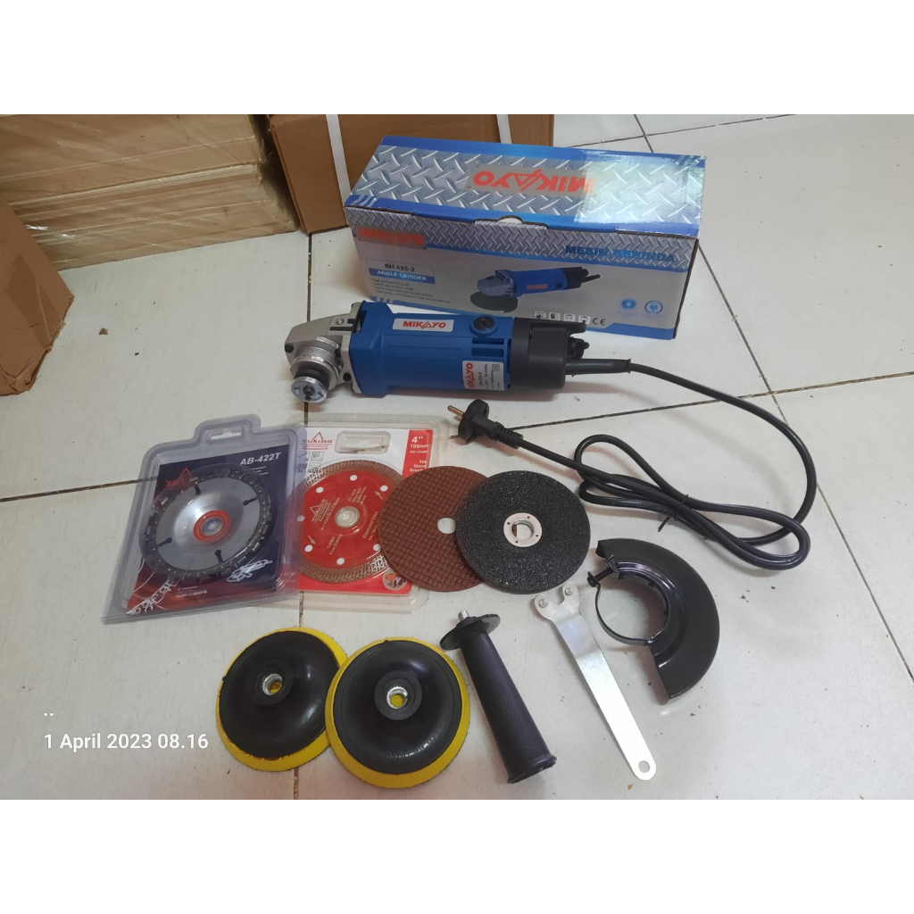 Jual Mesin Gerinda Tangan 4 Inch MIKAYO Angle Grinder R-950-AG || MATA ...