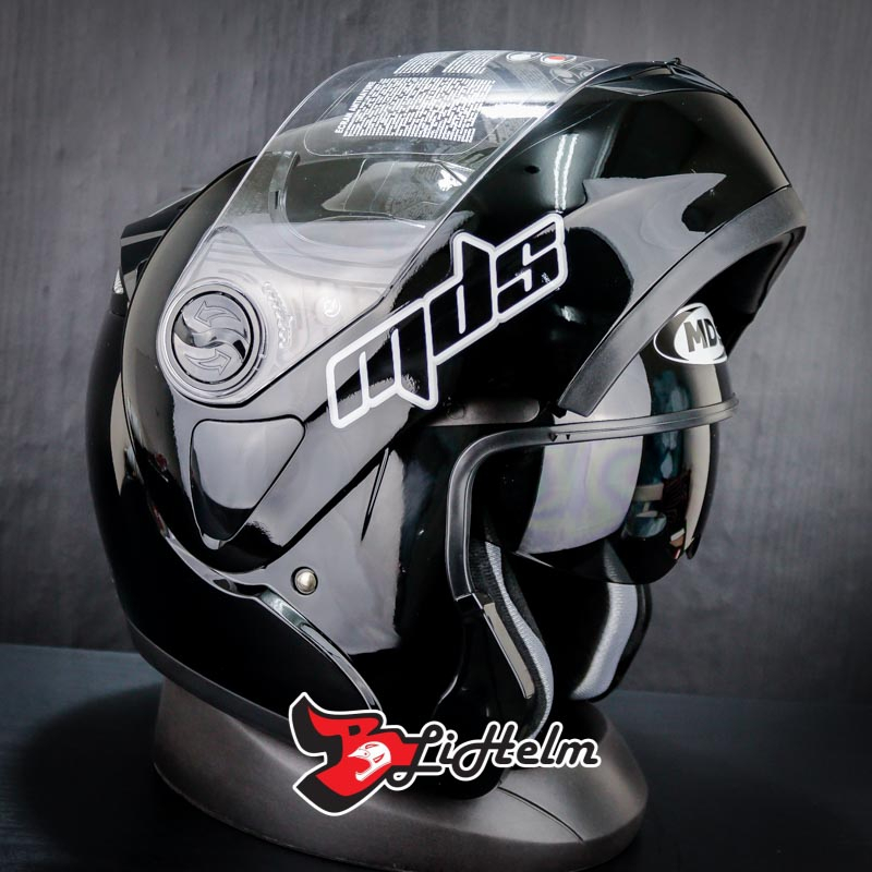 Jual HELM MODULAR MDS PRO RIDER BLACK | FULL FACE HELMET | Shopee Indonesia