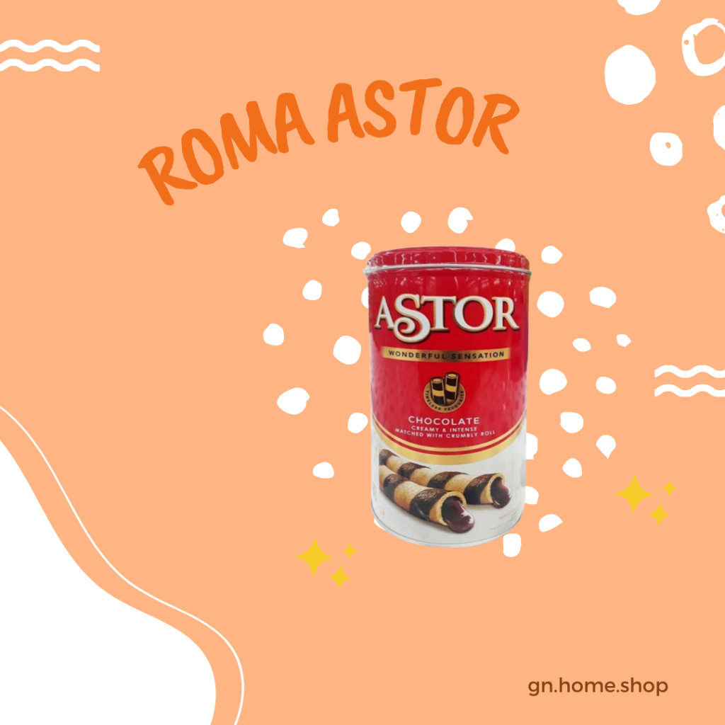 Jual Roma Astor Wafer Roll Coklat 1 dus | Shopee Indonesia