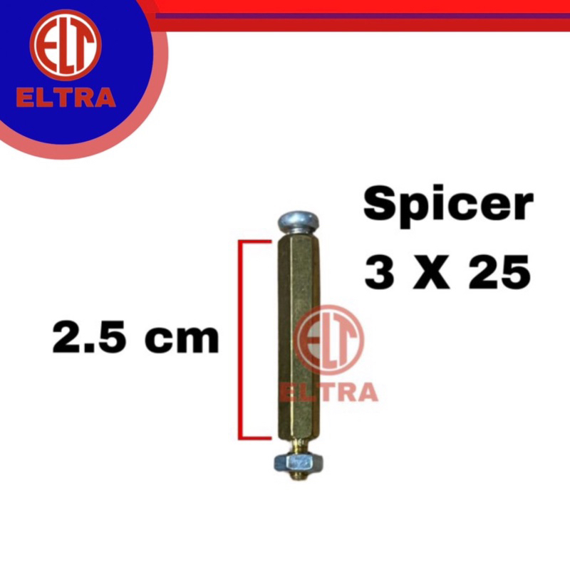 Jual SPICER KAKI PCB SPACER BESI KUNINGAN M3 spacer semua ukuran mur baut lengkap murah ecer ...