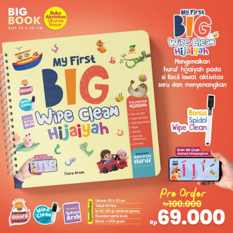 Jual BUKU MY FIRST BIG WIPE CLEAN HIJAIYAH | Shopee Indonesia