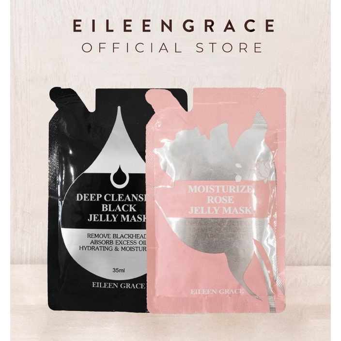 Jual EILEEN GRACE - SACHET Moisturize Rose Jelly Mask + Deep-Cleansing ...