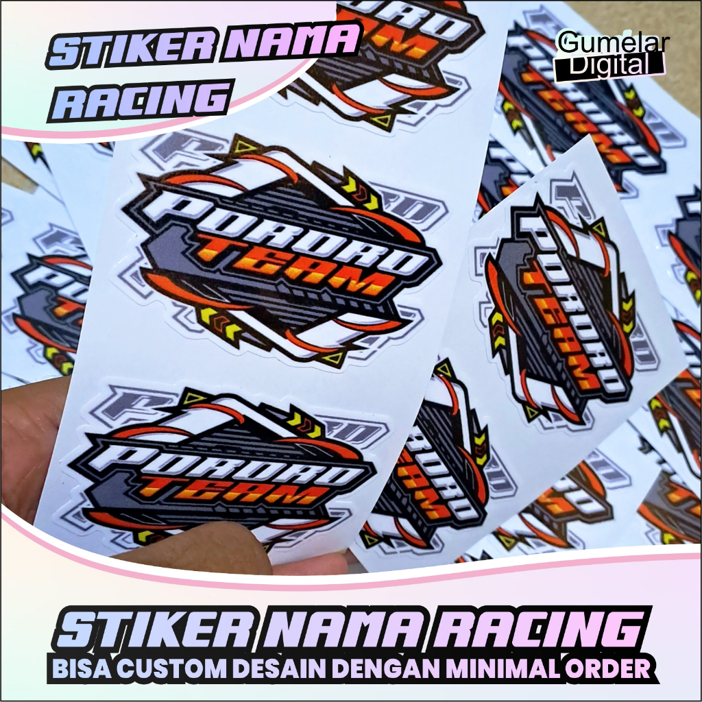 Jual STIKER NAMA RACING NAMA KOMUNITAS STIKER NAMA BENGKEL CUSTOM SUKA ...