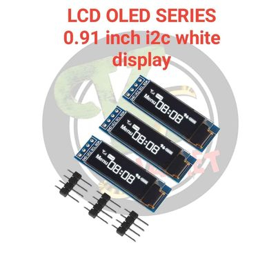 Jual ARDUINO MODULE || OLED SERIES || WHITE DISPLAY || 0.91 INCH ...