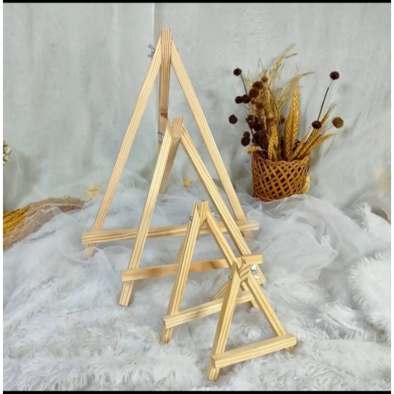 Jual Stand Easel Kayu Jati Belanda – Tripod Canvas Kayu, Penyangga ...