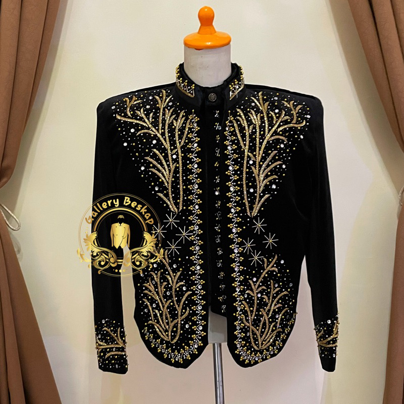 Jual Beskap pengantin beludru / beskap jawa bludru / beskap alusan ...