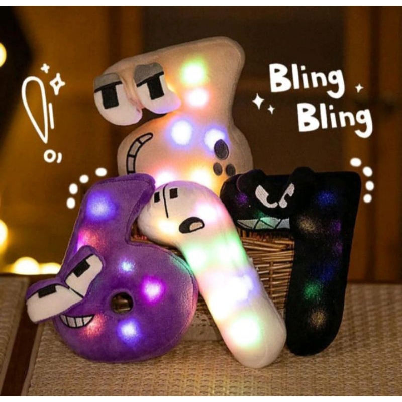Jual Bantal Alfabeth,Lore Angka,nyala lampu LED,25 cm | Shopee Indonesia