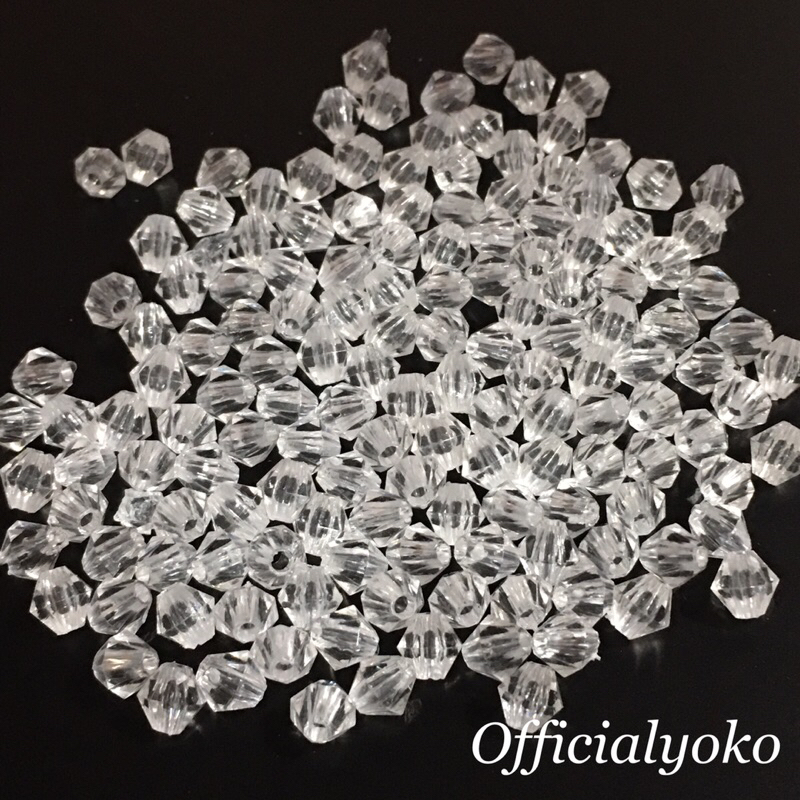 Jual Manik Crystal Putih Bening 6mm (15gram) | Shopee Indonesia