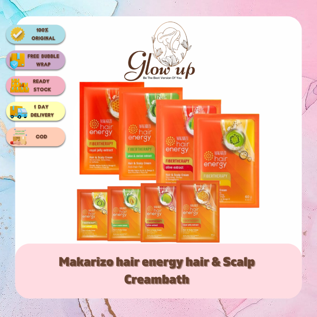 Jual Makarizo Hair Energy Hair & Scalp Creambath Fibertherapy 30gr ...