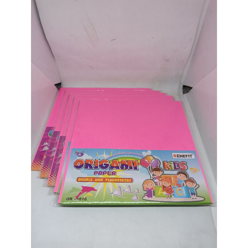 Jual KERTAS ORIGAMI BESAR 16 X 16 CM DOUBLE SIDED DUA SISI WARNA WARNI ...