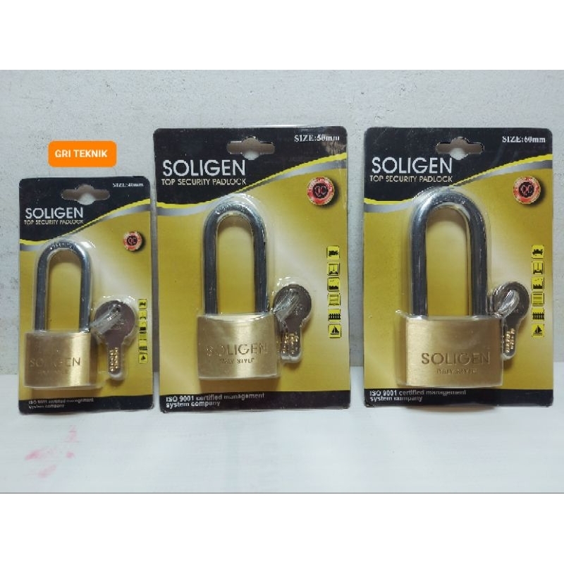 Jual ORIGINAL!!! TIPE LONG - GEMBOK KUNINGAN SOLIGEN TIPE LEHER PANJANG ...