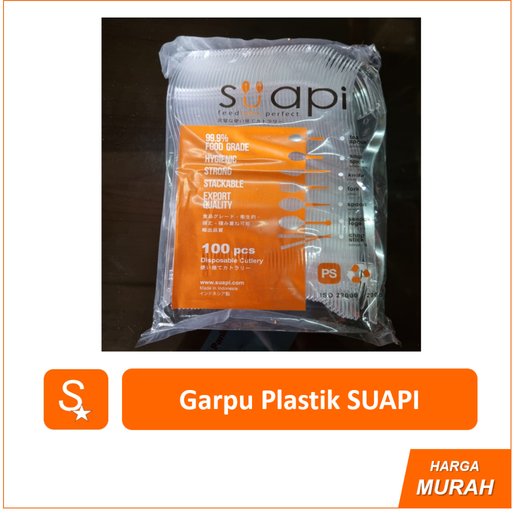 Jual Garpu Plastik Suapi Bening / Garpu Makan (100 pcs) | Shopee Indonesia