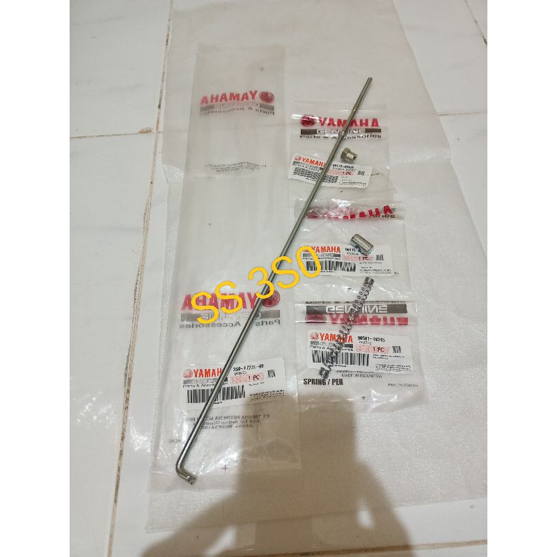 Jual rod brake tiang besi rem belakang set vega r new old crypton ori ...