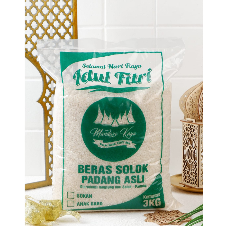Jual Beras Padang Solok ZAKAT 3kg - SOKAN / ANAK DARO | Shopee Indonesia