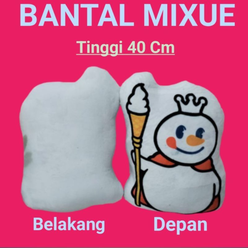 Jual Mixue Boneka Bantal Mixue Viral Ice Cream Mixeu Terbaru Boneka ...