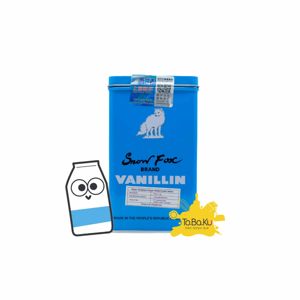 Jual Vanillin Snow Fox 500gr (Kemasan Kaleng) | Shopee Indonesia