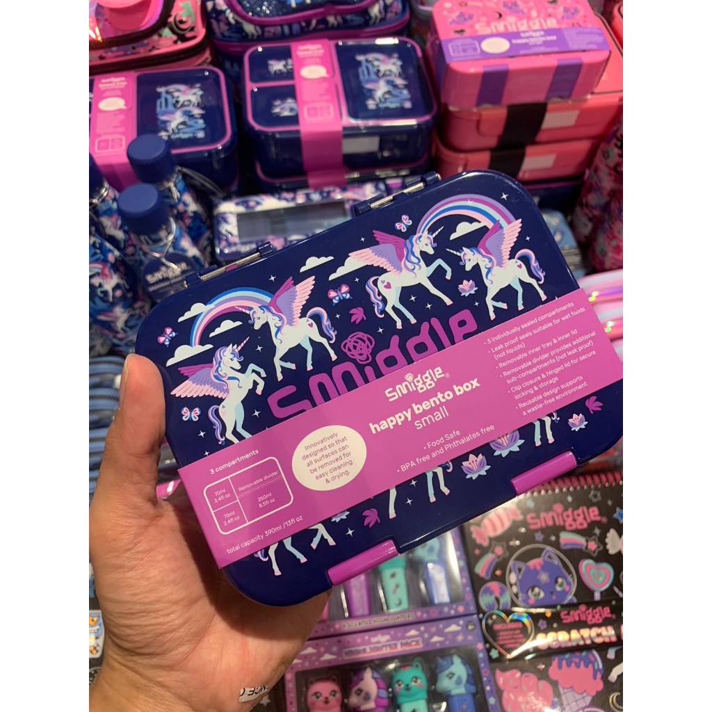 Jual SMIGGLE AWAY BENTO SMALL UNICORN - KOTAK BEKAL SMIGGLE | Shopee ...