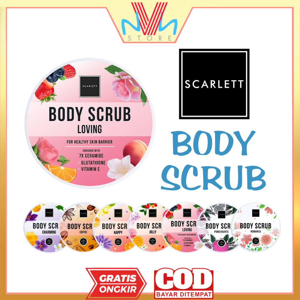Jual SCARLETT WHITENING BODY SCRUB - BODY SCRUB SCARLETT - LULUR ...