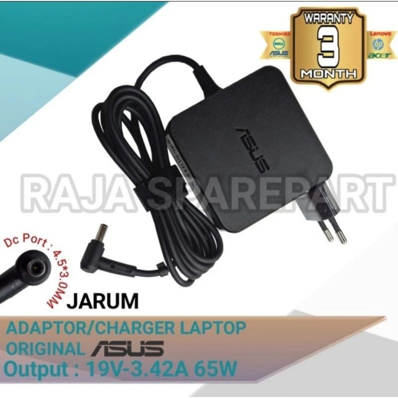 Jual charger laptop asus laptop P2420 P2420S 19V 3.42A colokan jarum ...