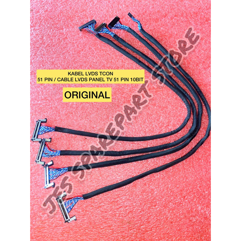 Jual KABEL LVDS TCON 51 PIN / CABLE LVDS PANEL TV 51 PIN 10BIT | Shopee ...