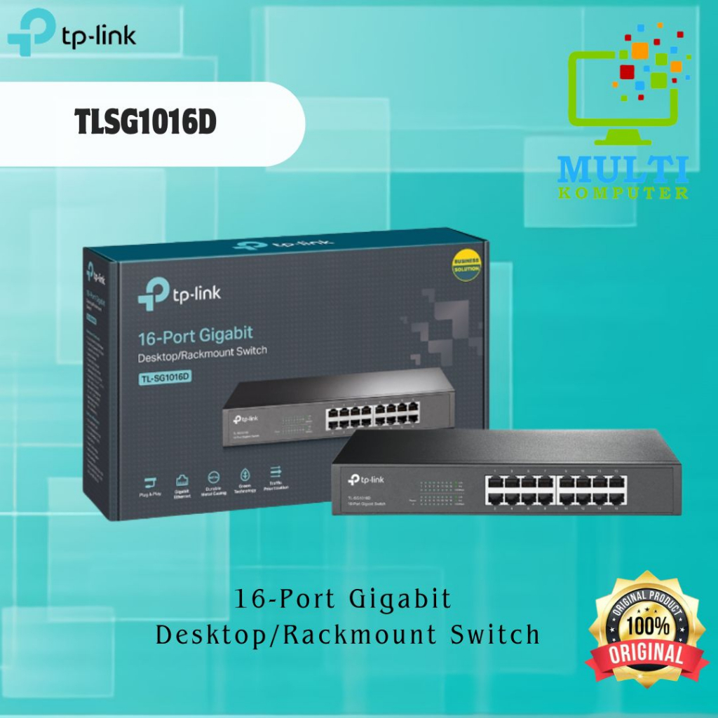 Jual TPLINK TL-SG1016D Switch 16 Port Gigabit Metal Desktop | Shopee ...